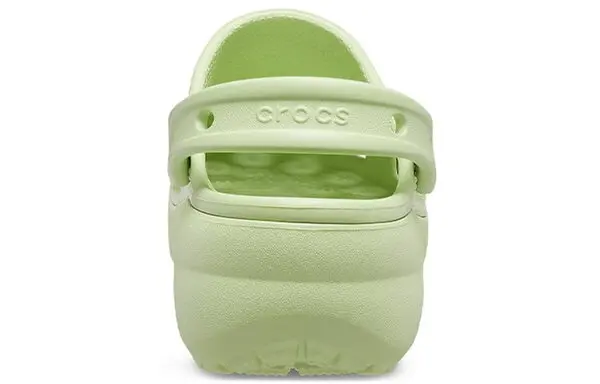 CROCS Classic Platform Clogs - Celery Green