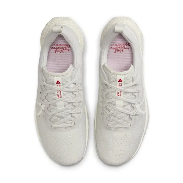 Nike React Pegasus Trail 4 "give Her Flowers" Sneakers - Light Bone/sail/university Red