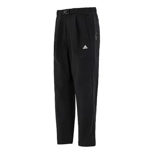 Adidas Wj Wv Reg Pnt Martial Arts Series Loose Sports Pants/trousers/joggers - Black