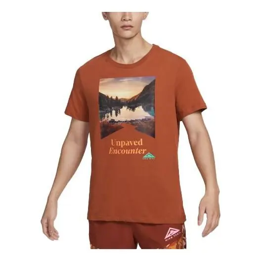 Nike Hike Trail Dri-fit T-shirt 'brown - Brown/multi-color