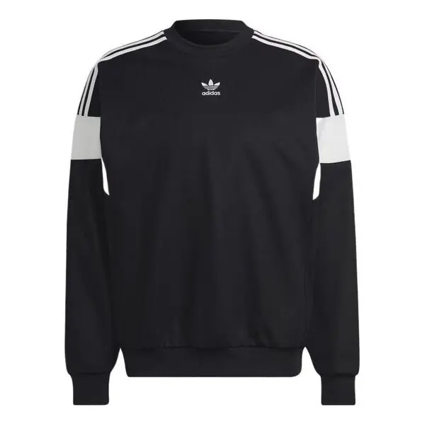 Adidas Originals Adicolor Classics Cut Line Crew Sweatshirt 'black - Black/multi-color