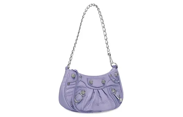 Balenciaga Le Cagole Mini Bag With Chain - Lilac