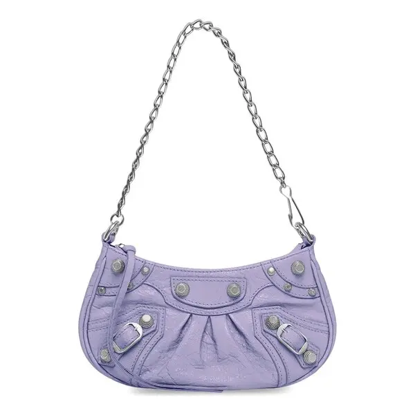 Balenciaga Le Cagole Mini Bag With Chain - Lilac