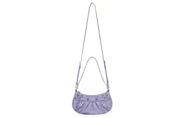 Balenciaga Le Cagole Mini Bag With Chain - Lilac