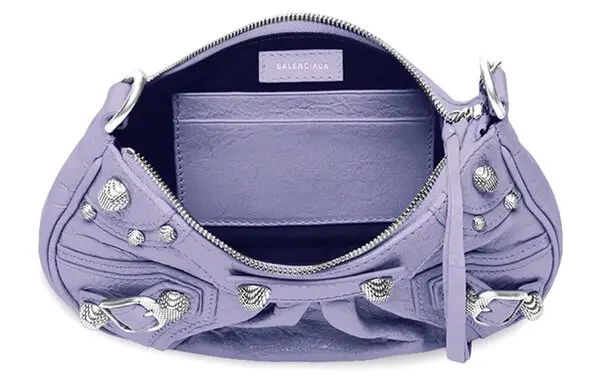 Balenciaga Le Cagole Mini Bag With Chain - Lilac