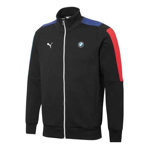PUMA Bmw Motorsport T7 Track Jacket - Black/blue/red