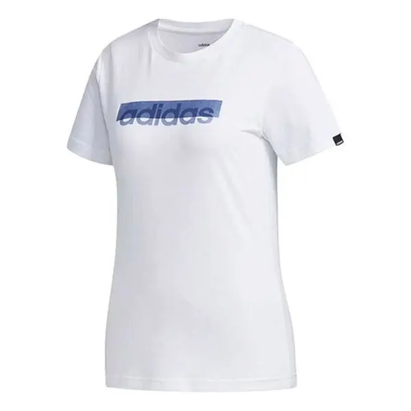 Adidas Boxed Logo Graphic T-shirt - White/teal