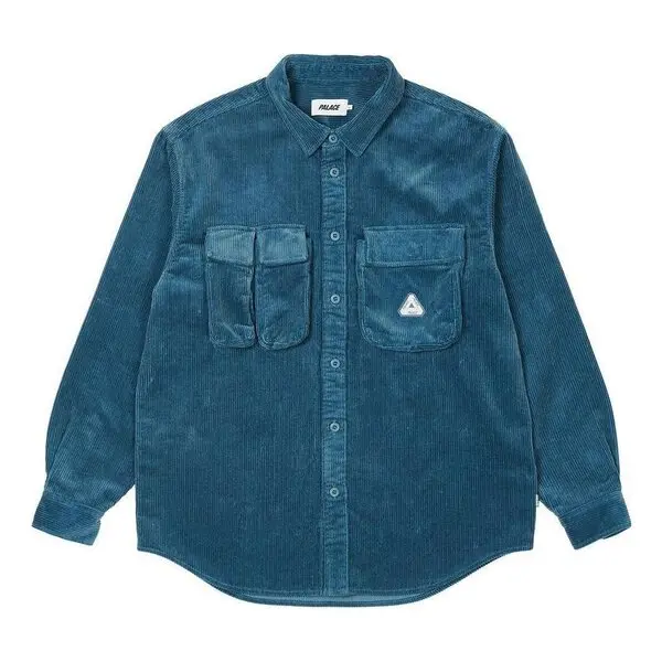 PALACE Cargo Cord Shirt - Blue