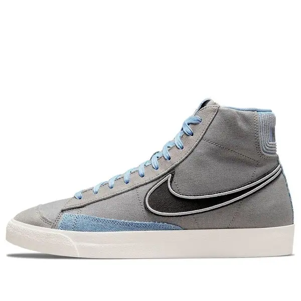 Nike Blazer Mid '77 Vintage High Top Sneakers - Gray/blue/white