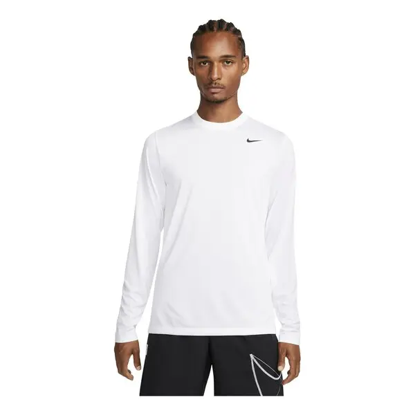 Nike Dri-fit Legend Long-sleeve Fitness T-shirt - White