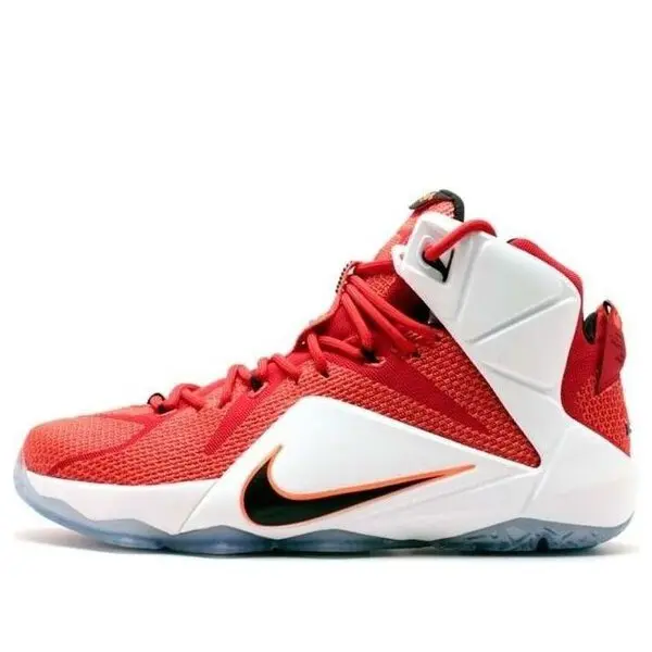 Nike Lebron 12 "heart Of A Lion" High Top Sneakers - Red/white/red