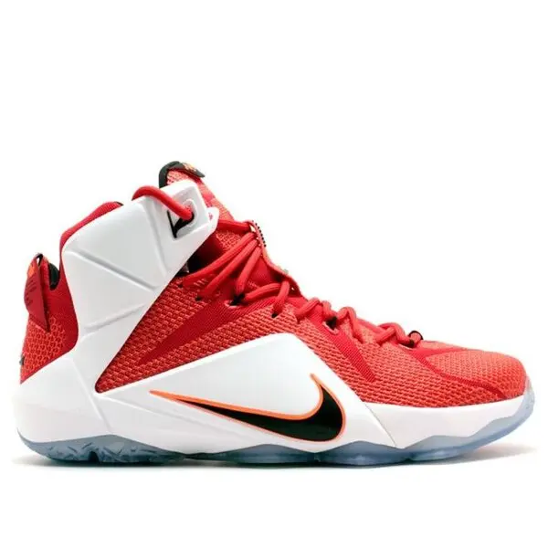 Nike Lebron 12 "heart Of A Lion" High Top Sneakers - Red/white/red