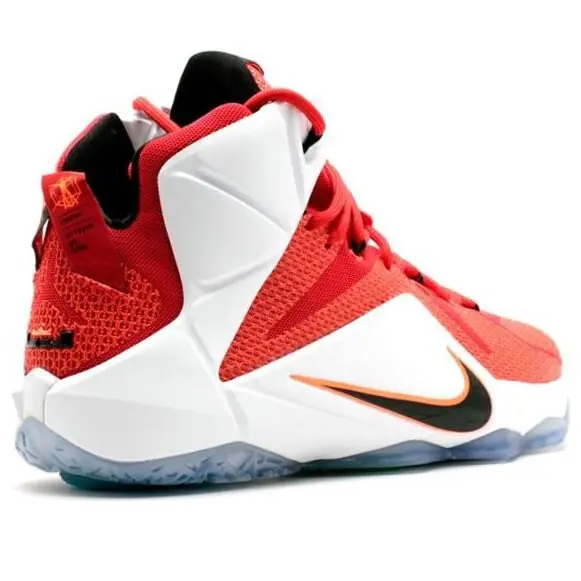 Nike Lebron 12 "heart Of A Lion" High Top Sneakers - Red/white/red