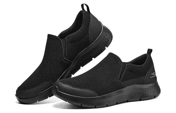 Sketchers Go Walk Flex Slip-on Athletic Shoes - Black