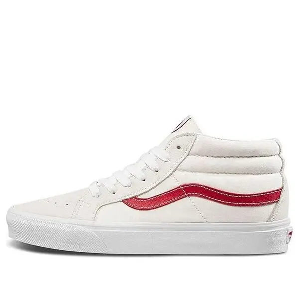VANS Sk8-mid Casual Skate Shoes - Red/white
