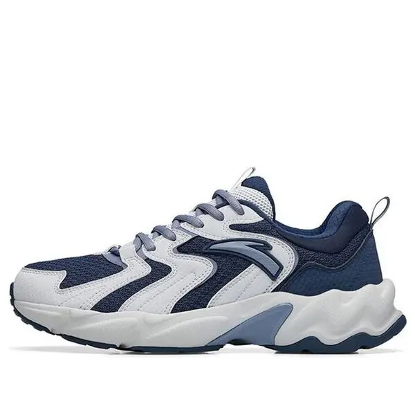ANTA Athletic Lace-up Sneakers - White/blue/navy