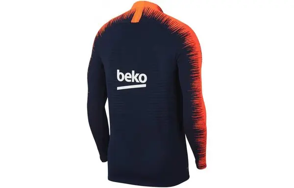 Nike Vaporknit Fc Barcelona 1/4th Zip Strike Dril Top 'navy