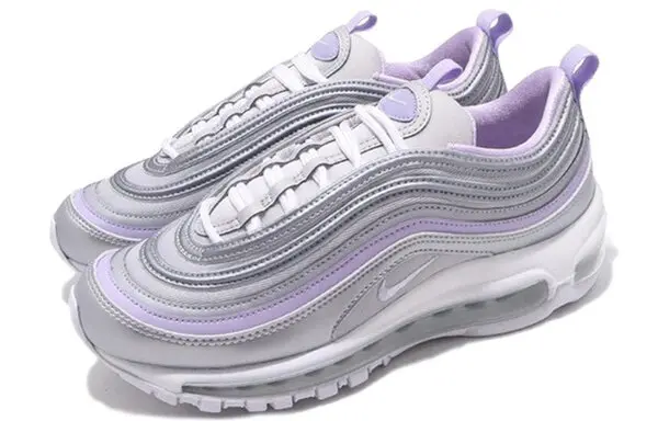 Nike Max 97 Se "metallic Platinum - Silverpurple