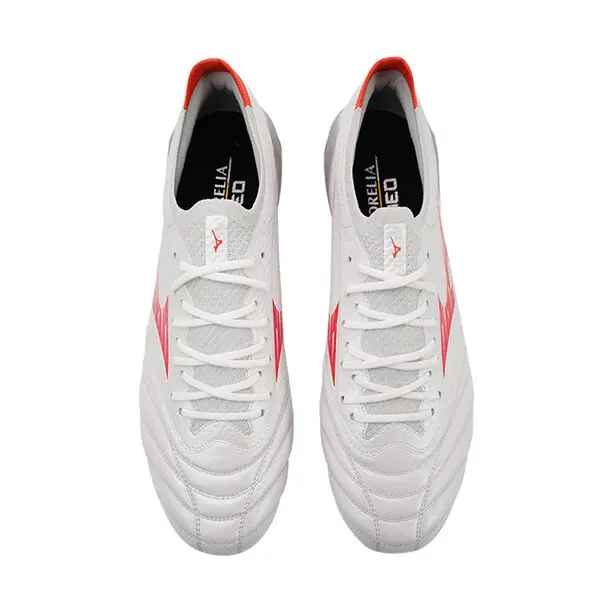 Mizuno Morelia Neo Iv Beta Athletic Sneakers - White/red