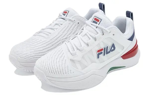 FILA Speed Serve Energized Athletic Sneakers - White/blue/red