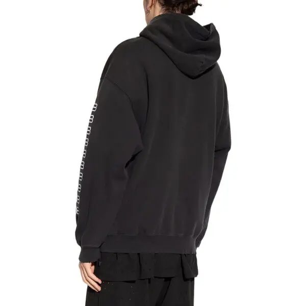 Balenciaga Bb Paris Icon Hoodie - Black/white