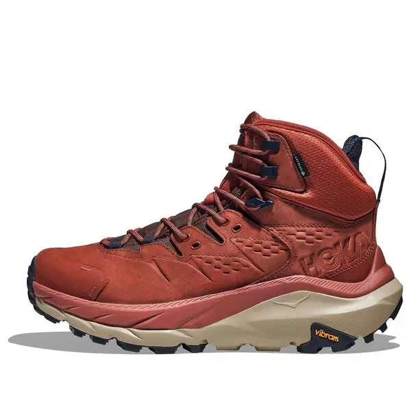 Hoka One One Kaha 2 Gtx High Top Lace-up Boots - Rust/oxford Tan