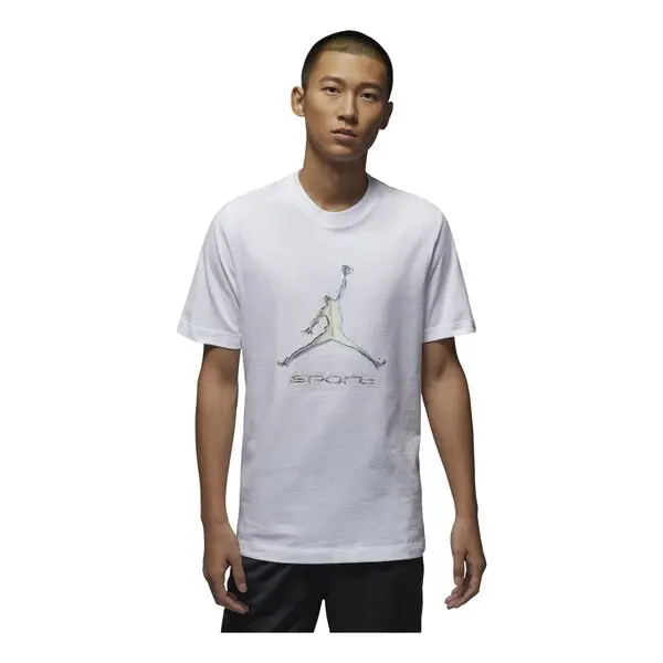 JORDAN Sport Dri-fit T-shirt - White/black
