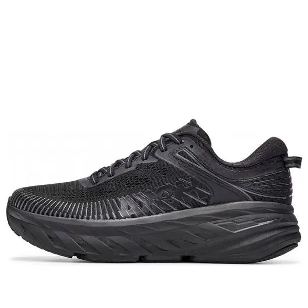 Hoka One One Bondi 7 Athletic Sneakers - Black