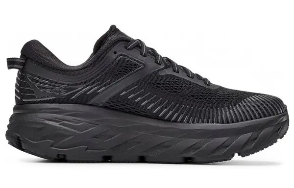 Hoka One One Bondi 7 Athletic Sneakers - Black