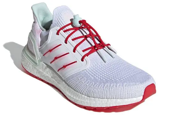 Adidas Ultraboost 20 Low Top Sneakers - White/red/green