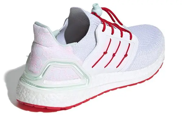 Adidas Ultraboost 20 Low Top Sneakers - White/red/green