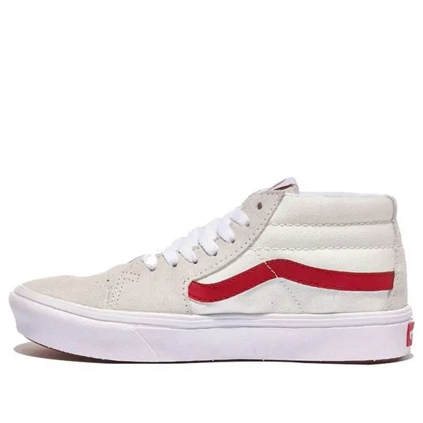 VANS Sk8-mid Sneakers - Cream/red