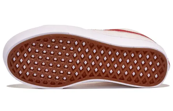 VANS Sk8-mid Sneakers - Cream/red