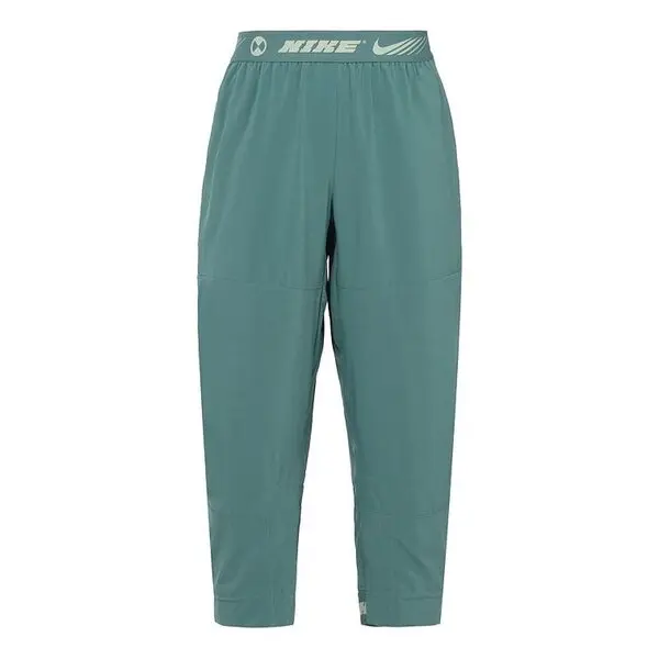 Nike Sport Clash Casual Fitness Training Sports Cropped Pants/trousers - Green