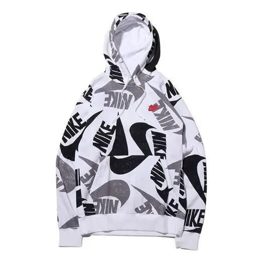 Nike Club Graphic Hoodie - Blackwhite