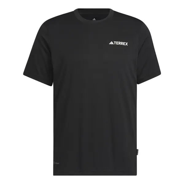 Adidas Logo Tech Short Sleeve T-shirt Asia Sizing - Black