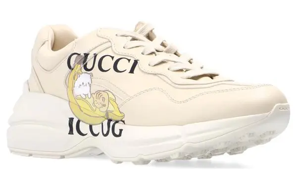 Gucci X Bananya Rhyton Sneakers - White/yellow