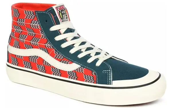 VANS Mod Checkerboard Sk8-hi 138 Decon Sf High Top Sneakers - Red/blue