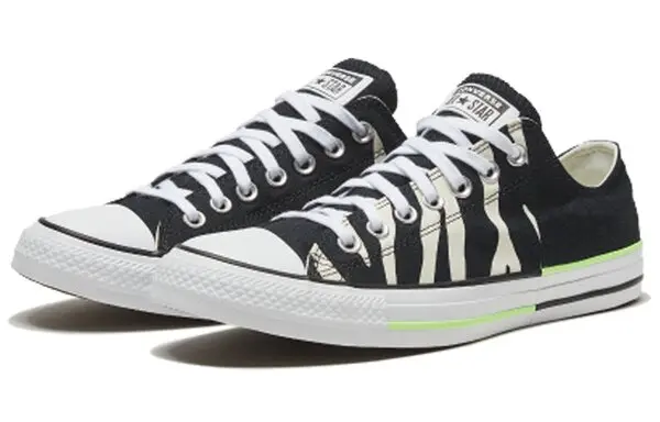 CONVERSE Chuck Taylor All Star "black Zebra Print Neon Green" Low Top Sneakers - Blackwhite