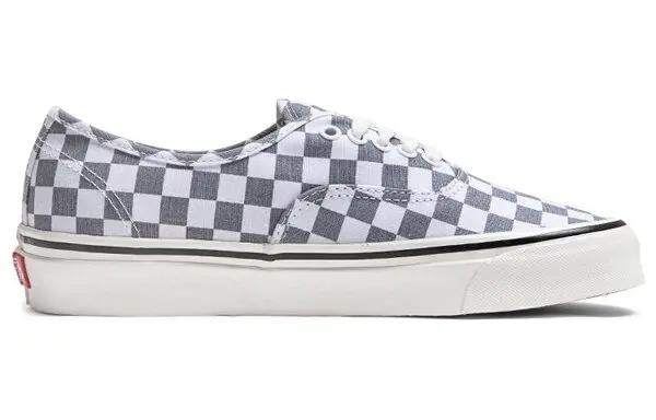 VANS Authentic 44 Dx Checked Lace-up Sneakers - Grey/white