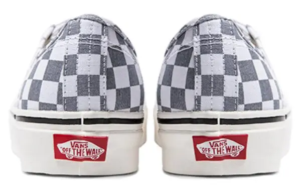 VANS Authentic 44 Dx Checked Lace-up Sneakers - Grey/white