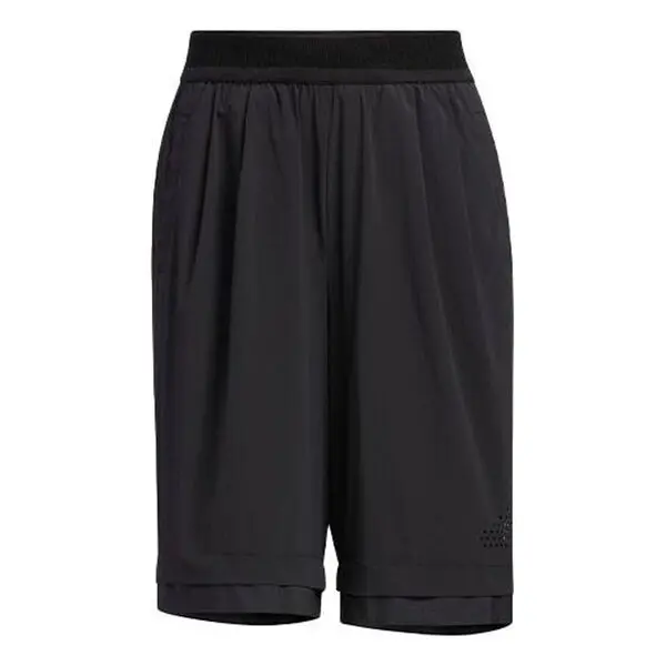 Adidas Casual Drawstring Waist Solid Color Sports Shorts Asia Sizing