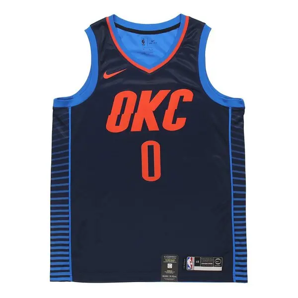 Nike Russell Westbrook Statement Edition Swingman Jersey Sw 'dark Blue - Dark Blue/blue