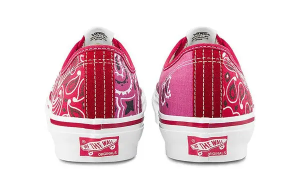 VANS Bedwin & The Heartbreakers X Authentic 'bandana Pack Multi C' Sneakers - Red