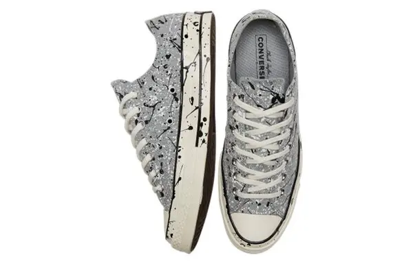 CONVERSE Chuck 70 Low Top Archive Paint Splatter Sneakers - Grey/white/black