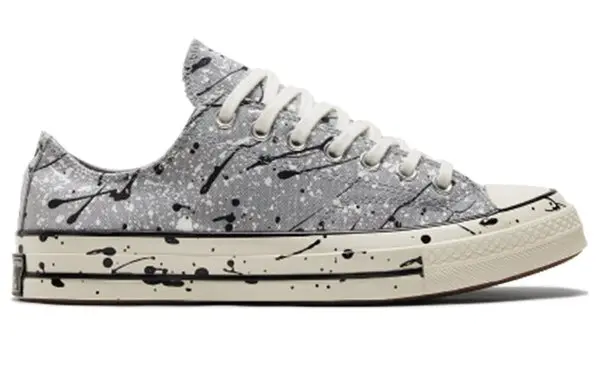 CONVERSE Chuck 70 Low Top Archive Paint Splatter Sneakers - Grey/white/black