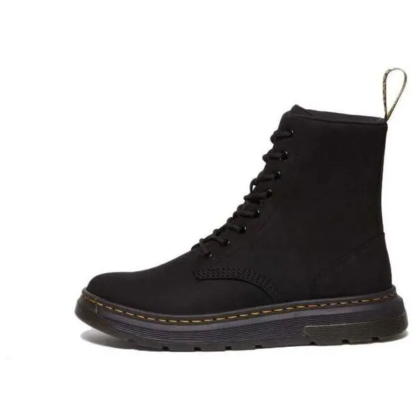 Dr. Martens Crewson Nubuck Leather Lace-up Boots - Black