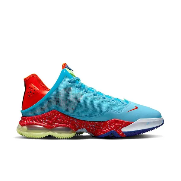 Nike Lebron 19 Low Ep Basketball Sneakers - Blue/red