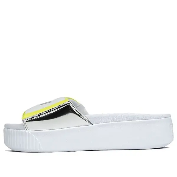 PUMA Platform Slide Tz - White