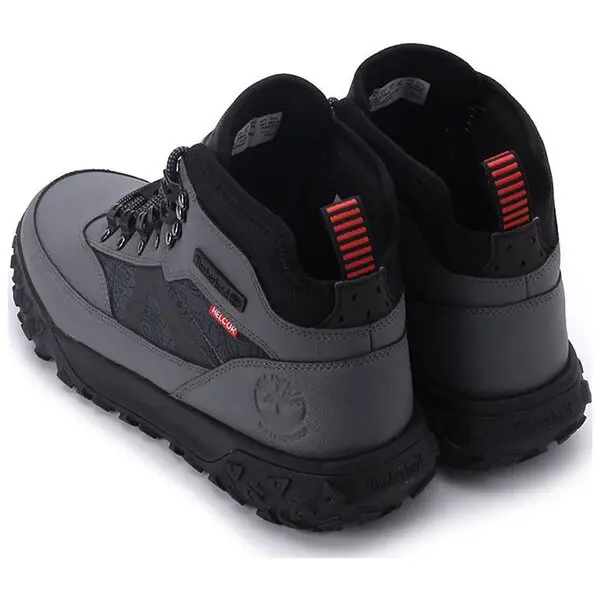 Timberland Greenstride Motion 6 Mid Waterproof Fabric And Leather Boots - Grey/black/red